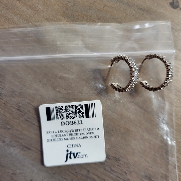 JTV | Jewelry | Bella Luce Hugging Hoop Earrings | Poshmark